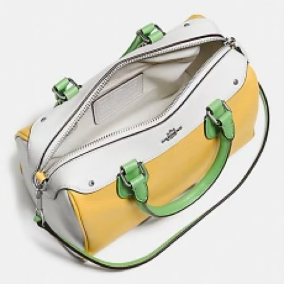 Coach | Bags | Nos Coach Mini Bennett Satchel In Colorblock Leather ...